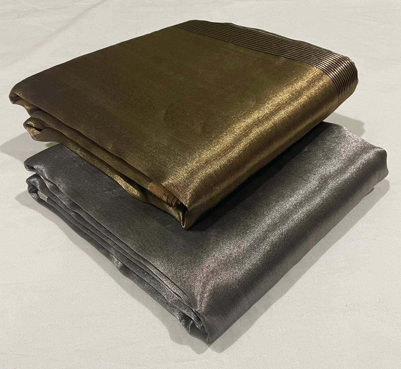 Exclusive Designer Tissue Saree With Silk Mark Label - Jackyll Mart