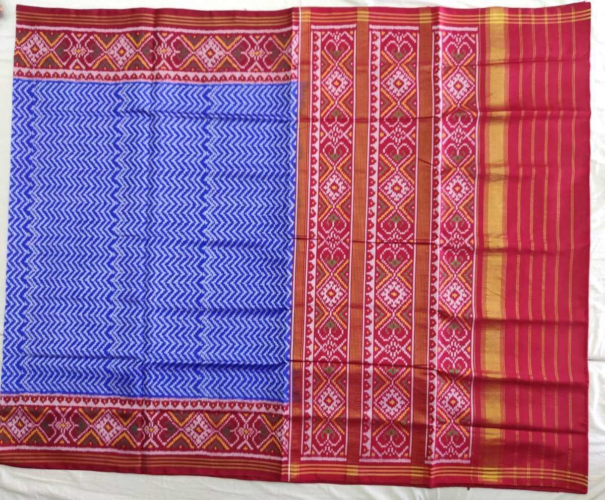 EXclusive Semi Ikkat Patan Patola Saree with silk mark label - Jackyll Mart